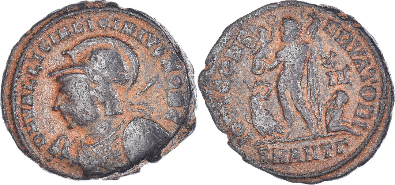 Follis 321-323 Antioch Coin, Licinius II, Antioch, Bronze, RIC:36 EF(40 ...