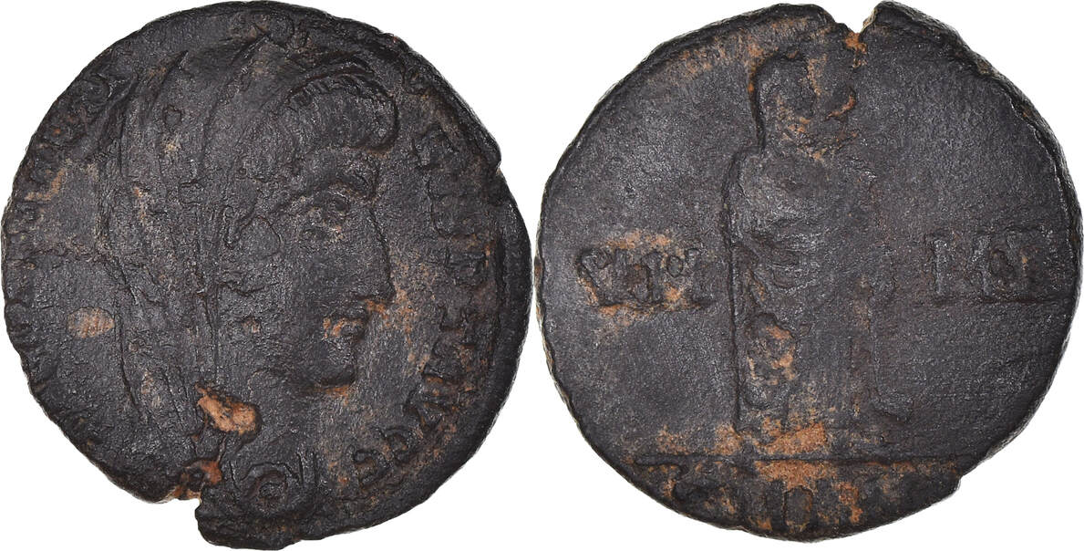 Nummus 347-348 Antioch Coin, Constantine I, Antioch, Bronze, RIC:112 EF ...