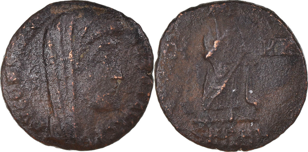 Nummus 347-348 Antioch Coin, Constantine I, Antioch, Bronze, RIC:112 VF ...