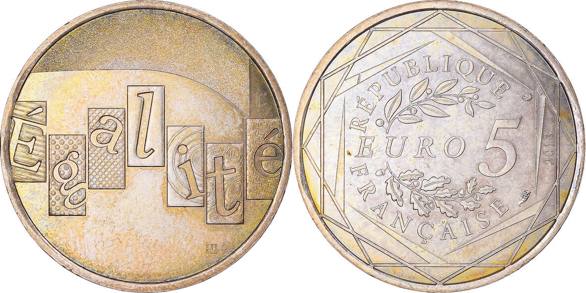 France 5 Euro 2013 Egalité, Silver EF(40-45) | MA-Shops