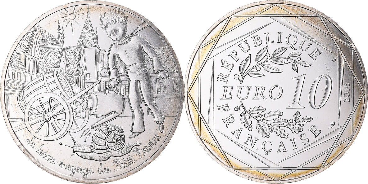 France 10 Euro 2016 Le beau voyage du Petit Prince, N°21/24 MS(65-70 ...