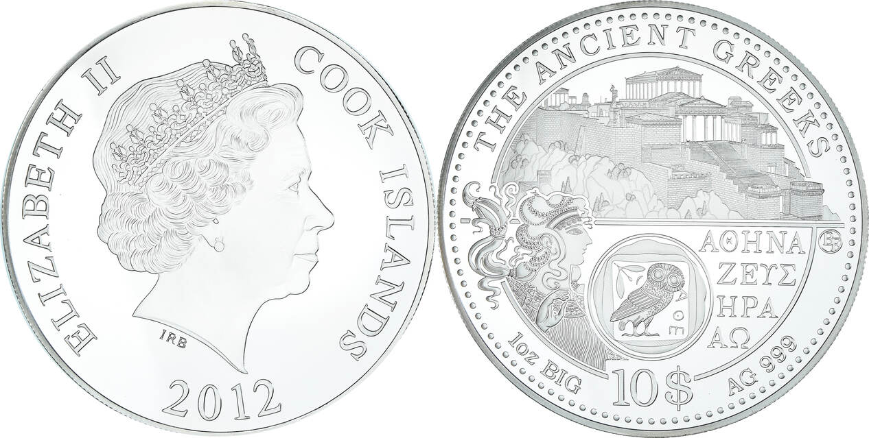 Cook Islands 10 Dollars 2012 Mint of Norway Coin, Elizabeth II, Mint of ...