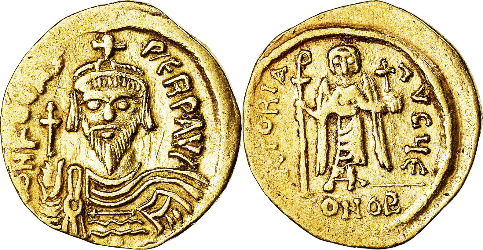 Solidus 602-610 Constantinople Coin, Phocas, Constantinople, Gold, Sear ...