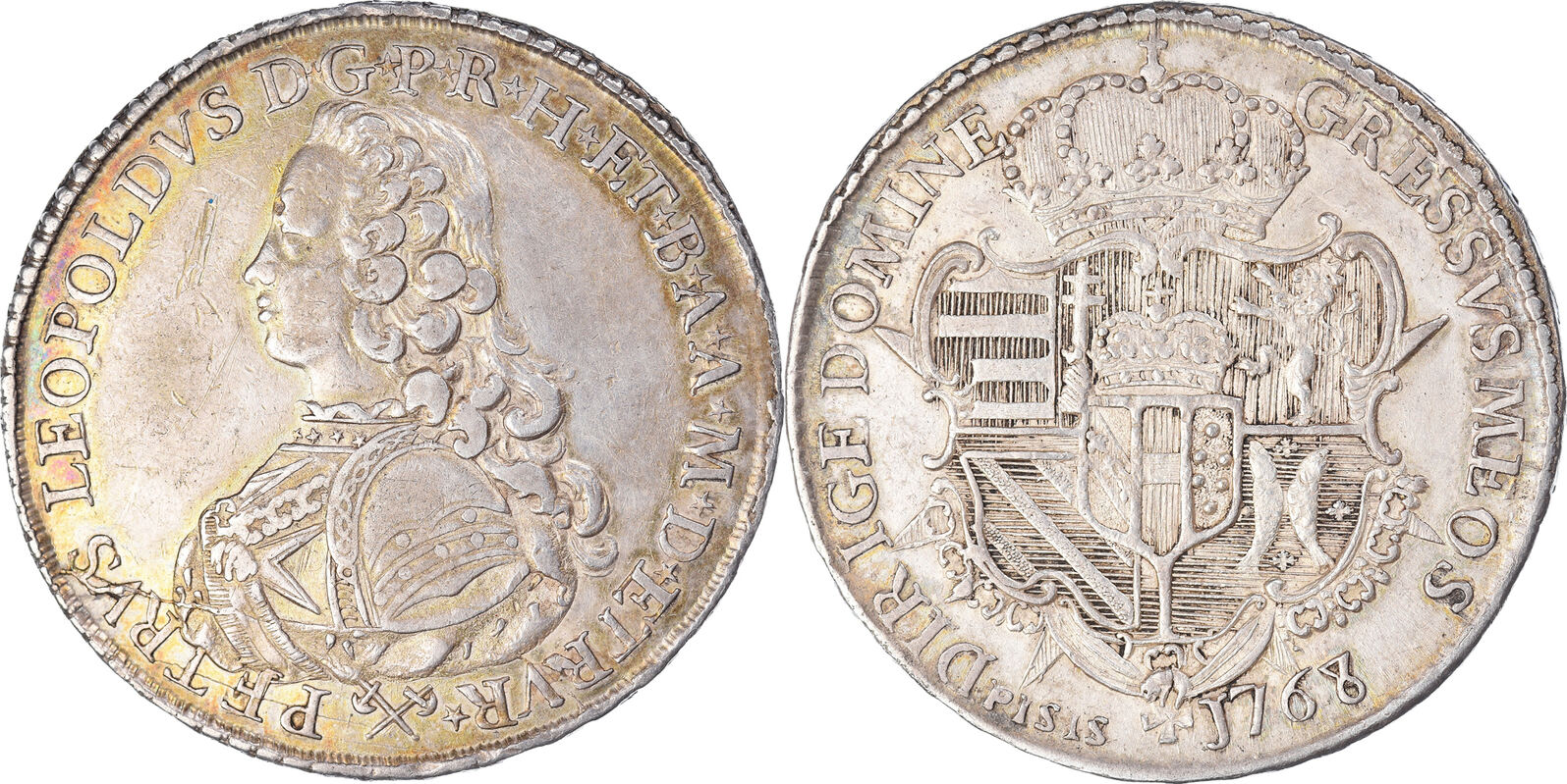 Francescone, 10 Paoli 1768 Florence Coin, ITALIAN STATES, TUSCANY ...