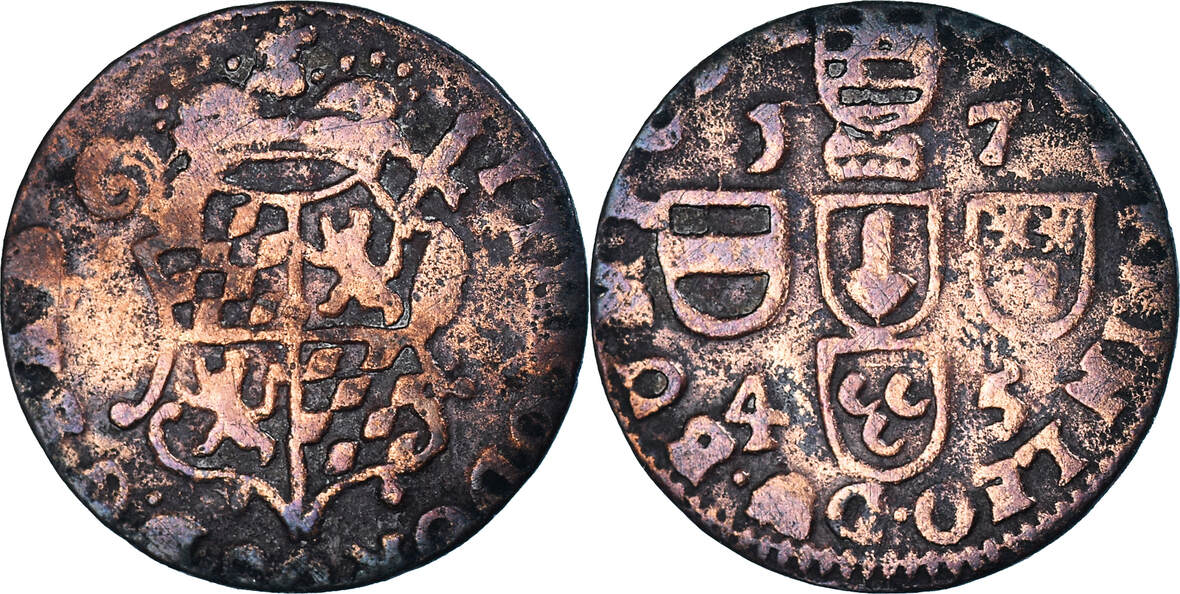 Liard 1745 Liege Coin, John Theodore, Liege, Copper, KM:146 VF(20-25 ...