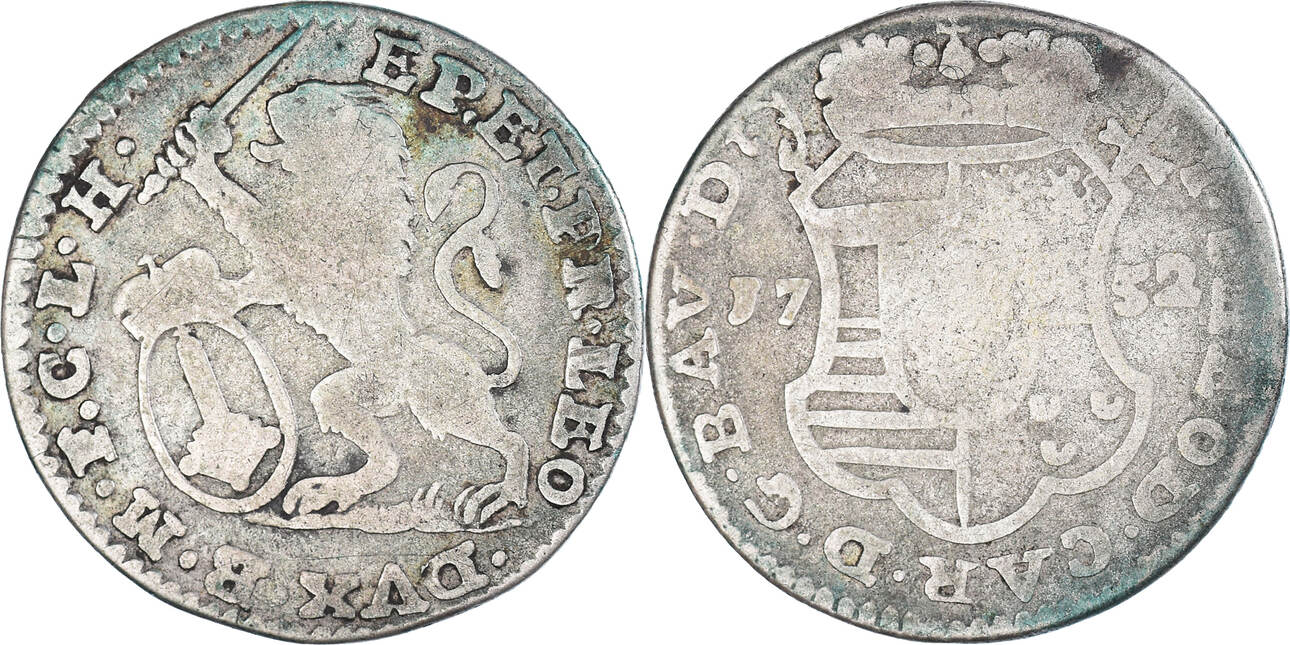 Escalin, 6 Sols 1752 Liege Coin, Principalty of Liege, John Theodore ...