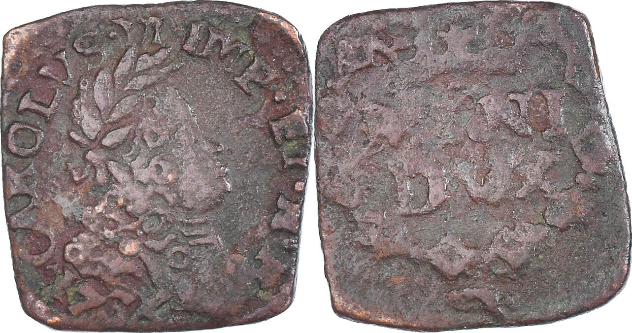 ITALIAN STATES Quattrino 1736 Milan Coin, MILAN, Carlo III, Milan EF(40 ...