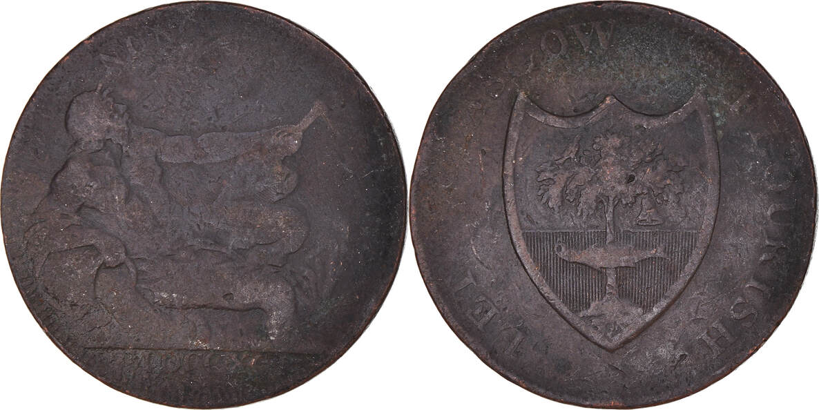 United Kingdom Halfpenny Token 1791 Soho Mint Lanarkshire - Glasgow / G ...