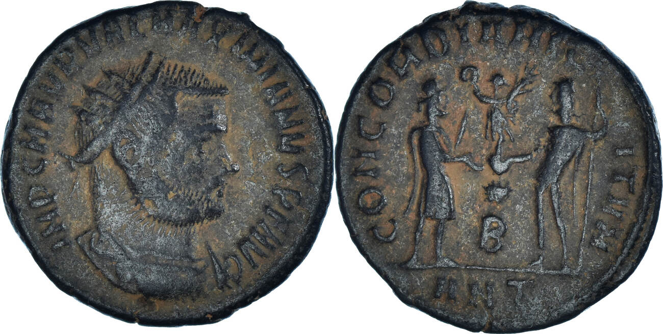 Fraction Æ 296 Antioch Coin, Maximianus, Antioch, Bronze, RIC:60b VF(30 ...