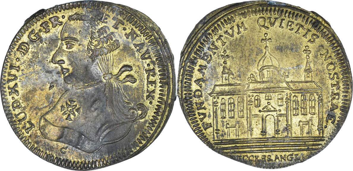 Germany Token Louis XVI, Jeton de Nuremberg, eccles angl, Brass EF(40 ...