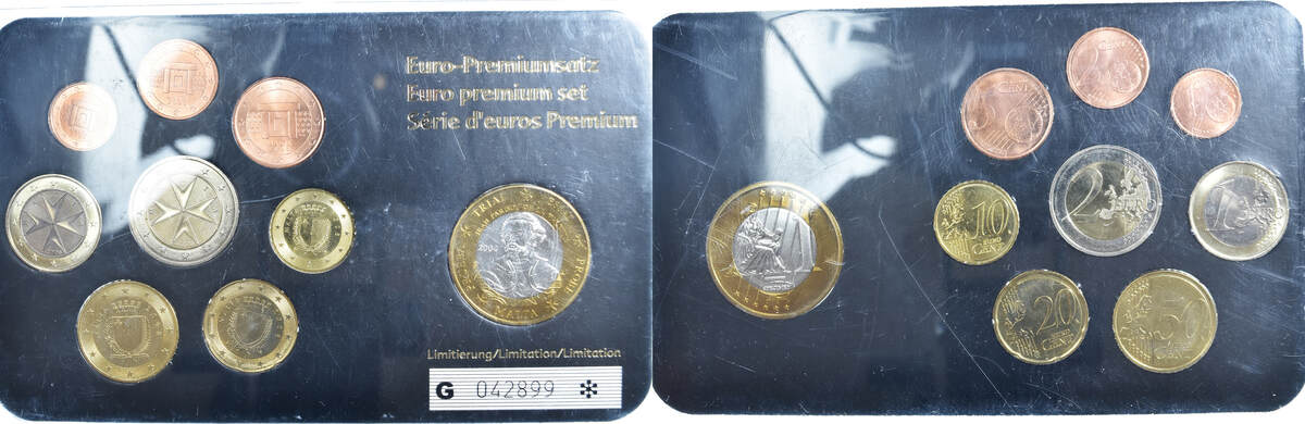 Malta 1 Cent to 2 Euro 2008 Euro-premium set MS(63) | MA-Shops