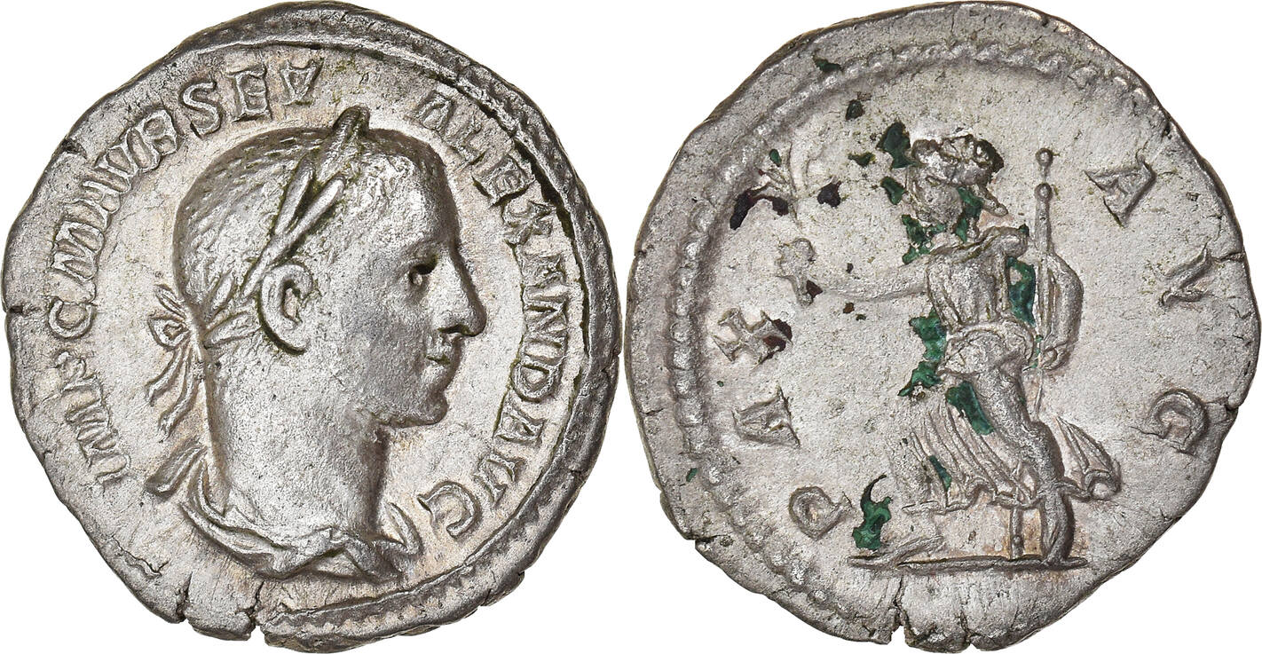Denarius 222-228 Rome Coin, Severus Alexander, Rome, Silver, RIC:168 AU ...