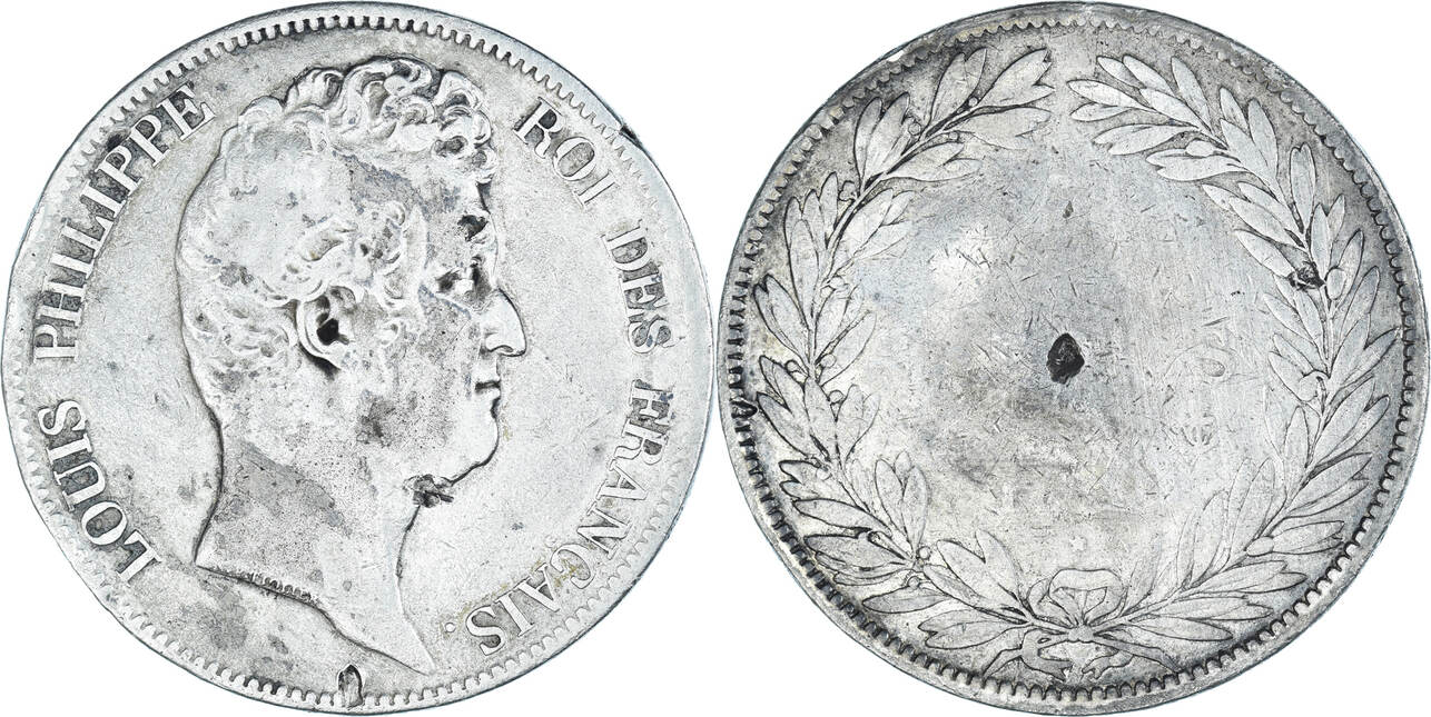 France 5 Francs 1830 Coin, Louis-Philippe, Silver, Gadoury:675 F(12-15 ...