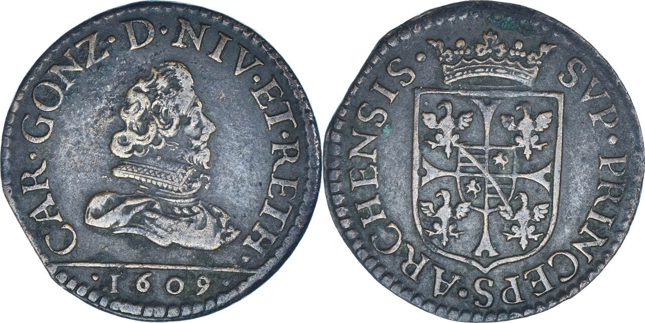 Principality of Arches-Charleville Liard 1609 Charleville Coin, Charles ...