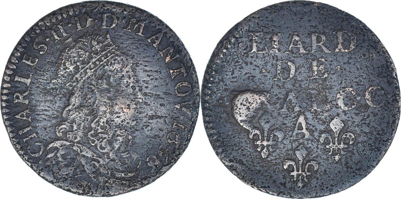 Principality of Arches-Charleville Liard 1656 Charleville Coin, CHARLES ...