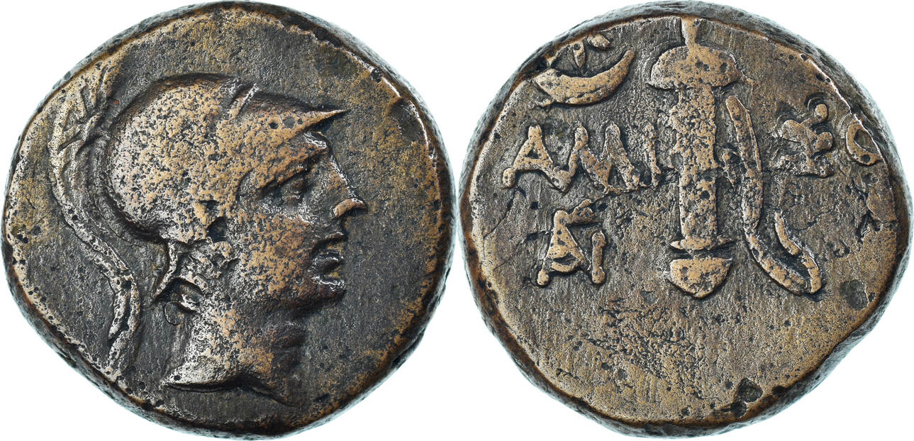 Æ 85-65 BC Amisos Coin, Pontos, time of Mithradates VI, Amisos, Bronze ...