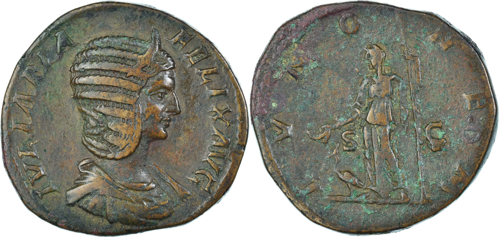 Sestertius 211-217 Rome Julia Domna, Rome, Bronze, RIC:585a EF(40-45 ...