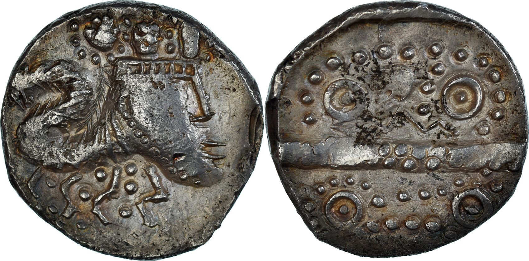 Tetradrachm 2nd-1st century BC Coin, Eastern Europe, Danubian Celts AU ...