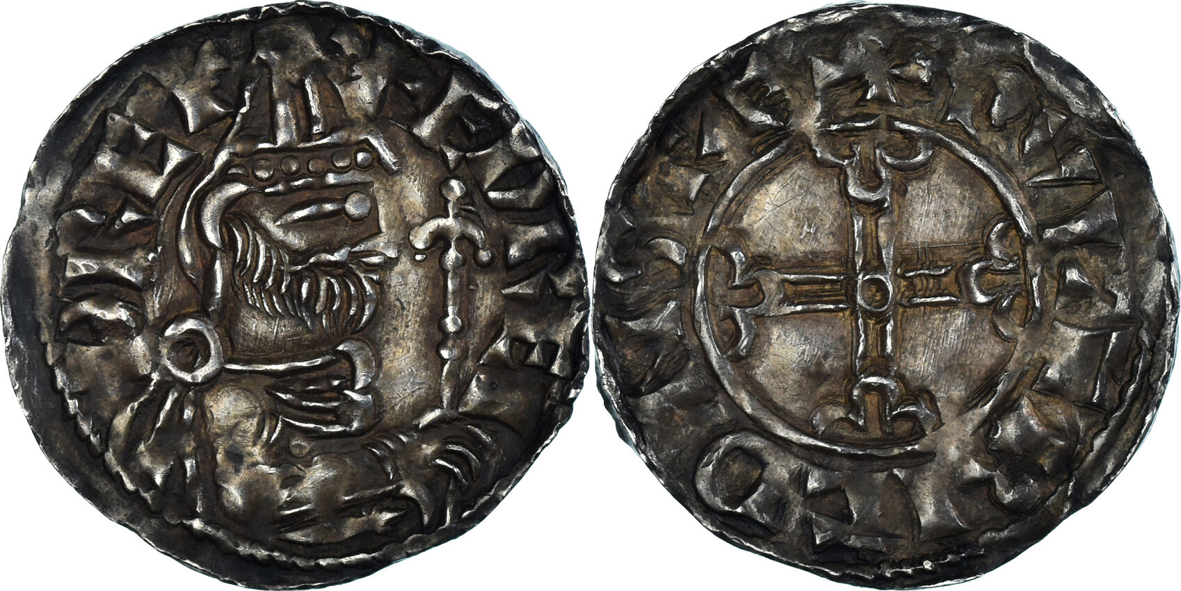 Great Britain Penny ca. 1053-1056 Steyning Coin, Anglo-Saxon, Edward ...