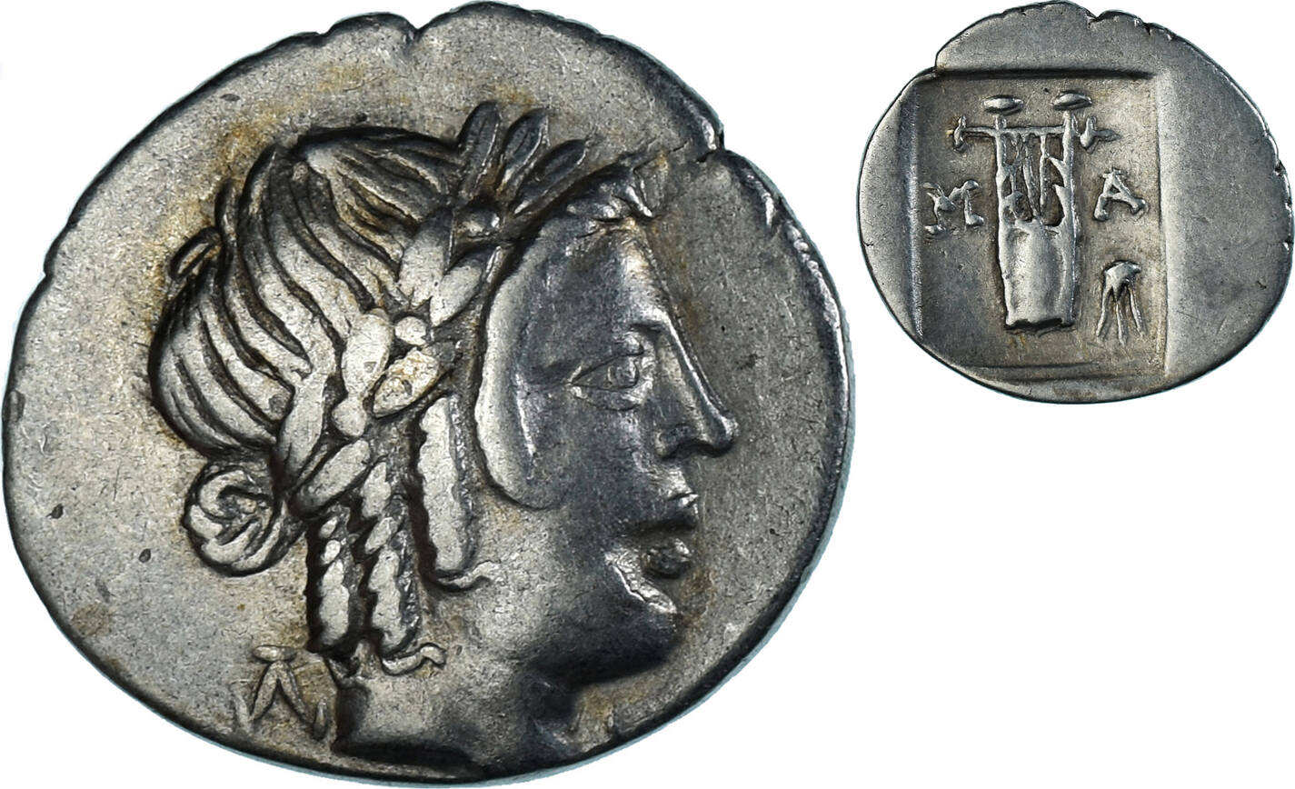 Hemidrachm ca. 28-18 BC Masikytes Coin, Lycian League, Masikytes ...