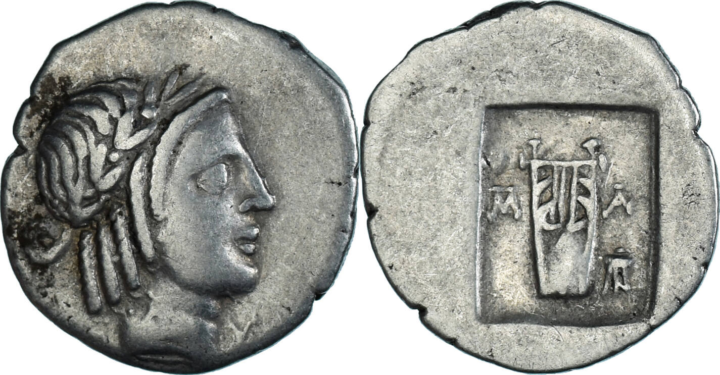 Hemidrachm ca. 28-18 BC Masikytes Coin, Lycian League, Masikytes ...