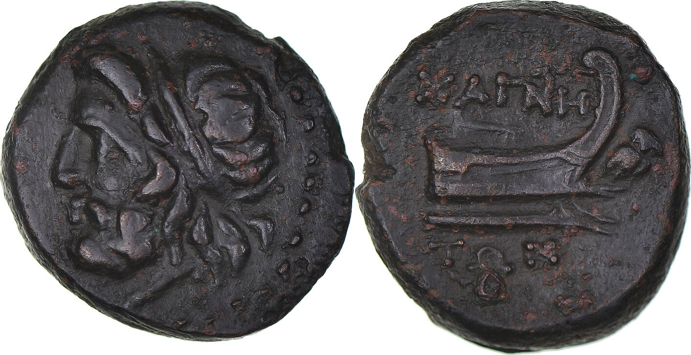 Æ ca. 150-130 BC Demetrias Coin, Thessaly, Demetrias, Bronze, HGC:4-68 ...