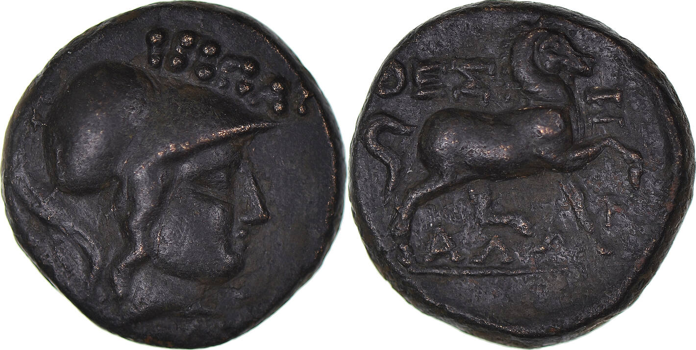 Æ ca. 196-27 BC Thessaly Coin, Thessalian League, Thessaly, Bronze AU ...