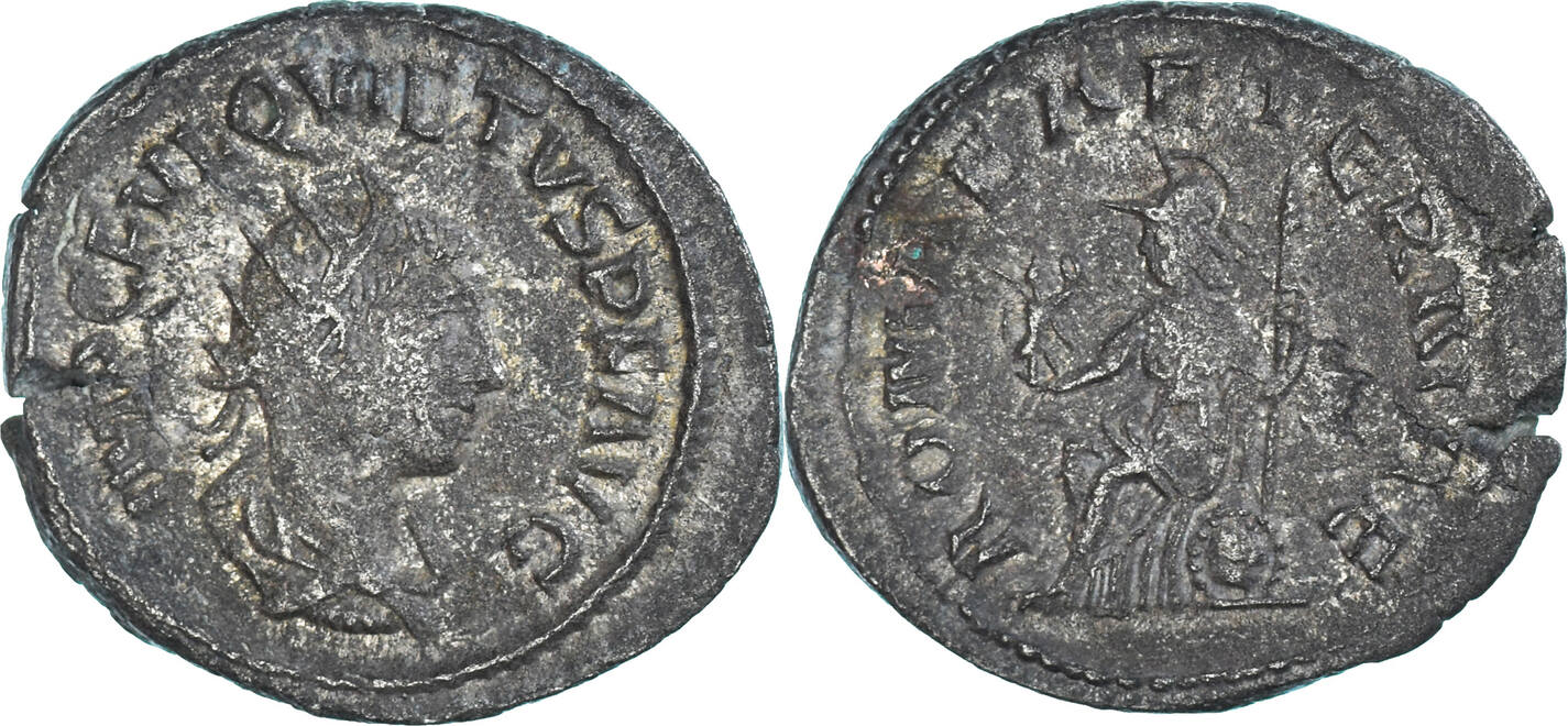 Antoninianus 260-261 Antioch Coin, Quietus, Antioch, Billon, RIC:9 EF ...