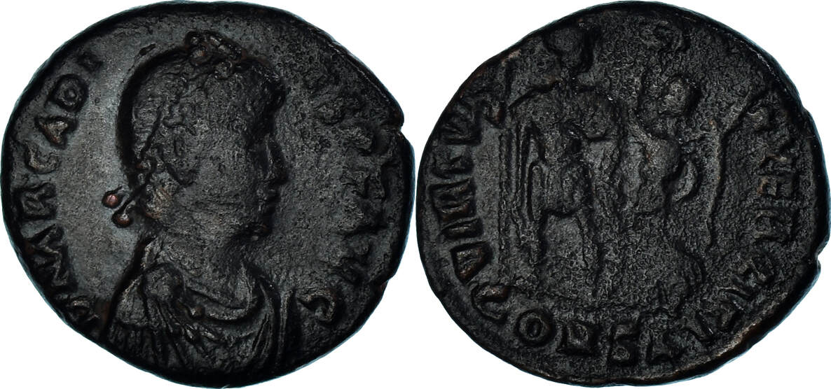 Follis 383-408 Constantinople Coin, Arcadius, Constantinople, Copper VF ...