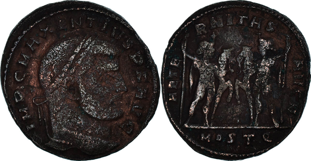 Nummus 306-312 Ostia Coin, Maxentius, Ostia, Bronze VF(30-35) | MA-Shops