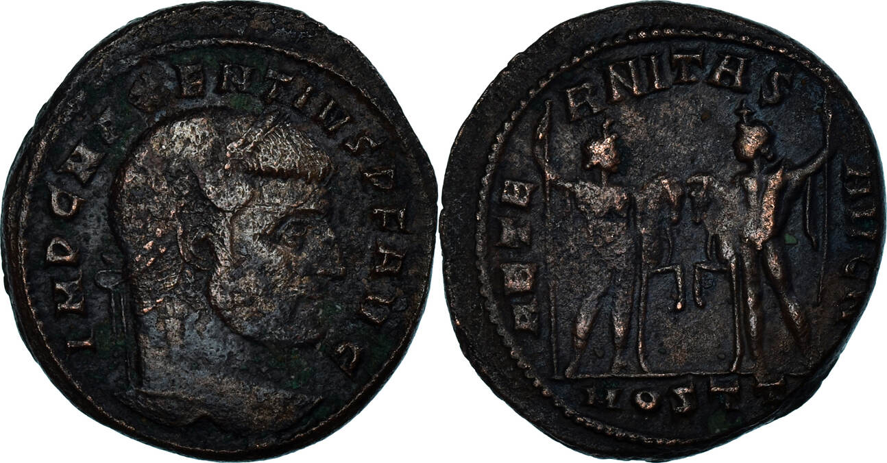 Nummus 309-312 Ostia Coin, Maxentius, Ostia, Bronze VF(30-35) | MA-Shops