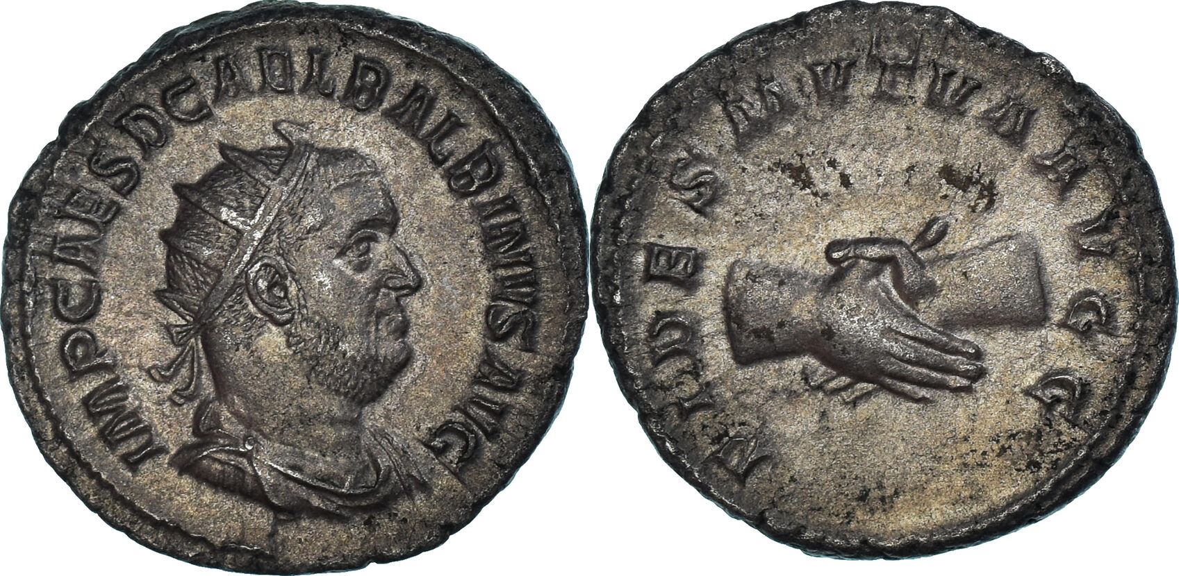 Antoninianus 238 Rome Coin, Balbinus, Rome, Billon, RIC:IV-11 AU(50-53 ...