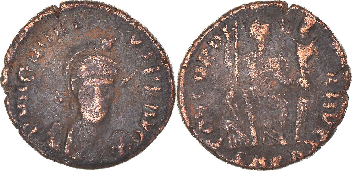 Follis 393-423 Coin, Honorius, Bronze VF(20-25) | MA-Shops