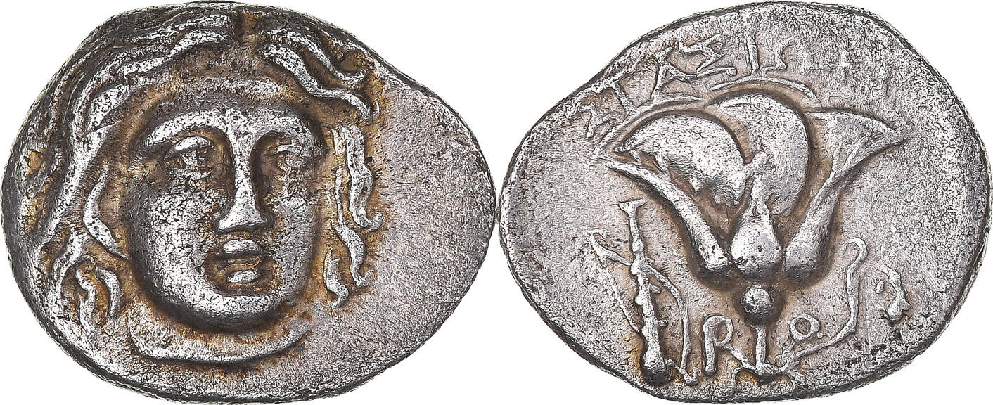 Drachm 3rd century BC Rhodes Coin, Caria, Rhodes, Silver, Sear:5051 var ...