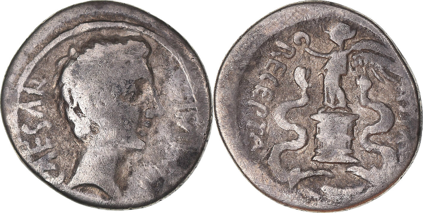 Quinarius 27 BC-AD 14 Rome Coin, Augustus, Rome, Silver, Cohen:14 VF(30 ...