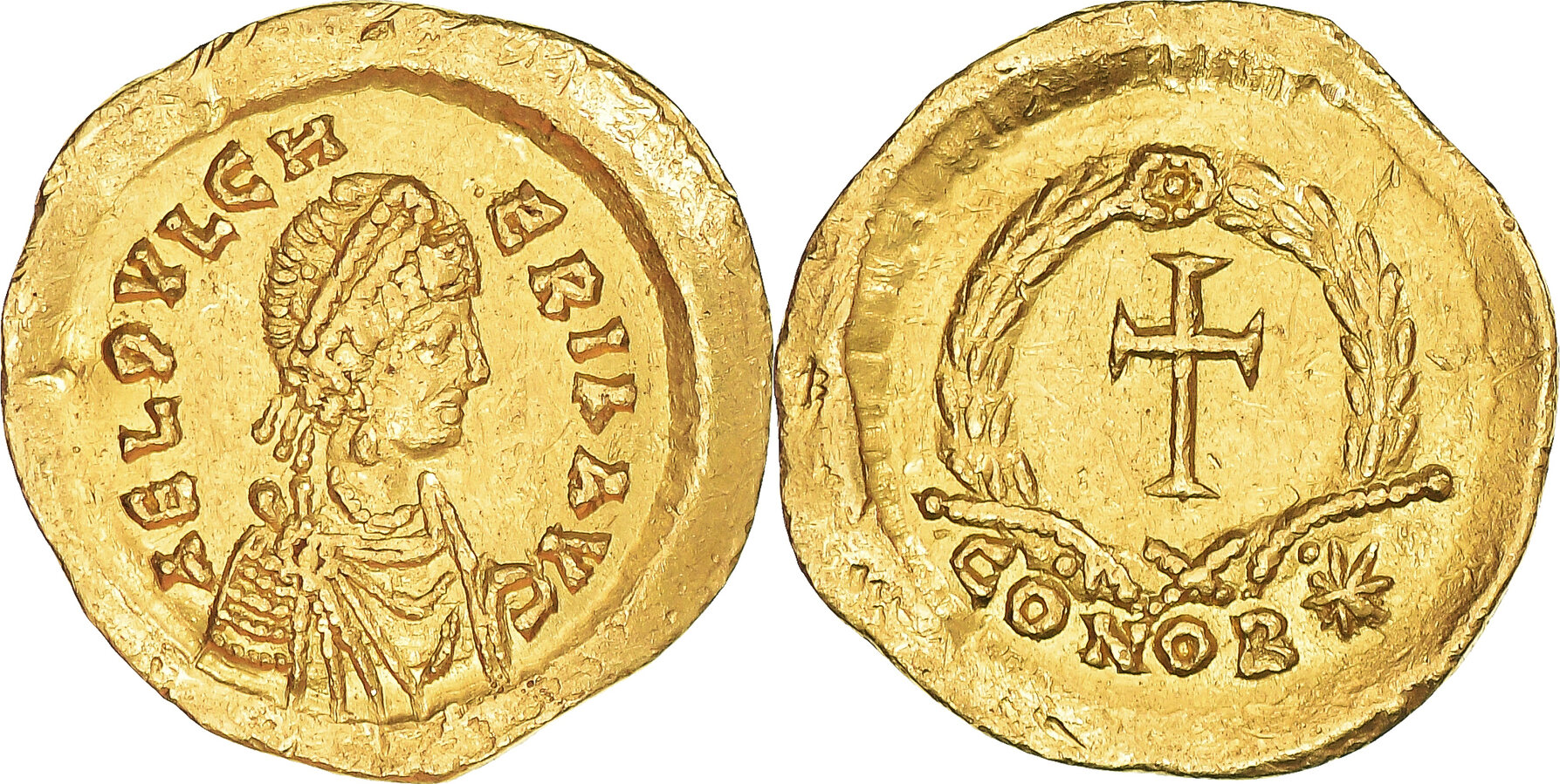 Tremissis 450-453 Constantinople Aelia Pulcheria, 450-457 ...
