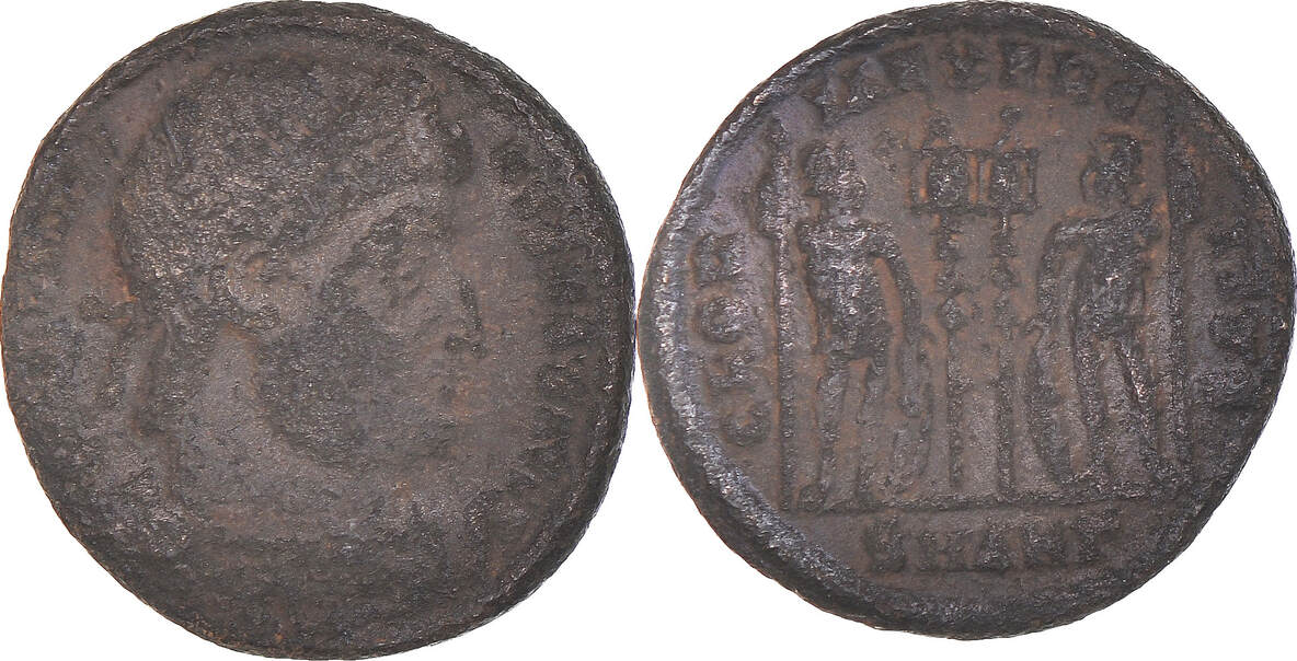 Follis 307/310-337 Cyzicus Coin, Constantine I, Kyzikos, Bronze VF(20 ...