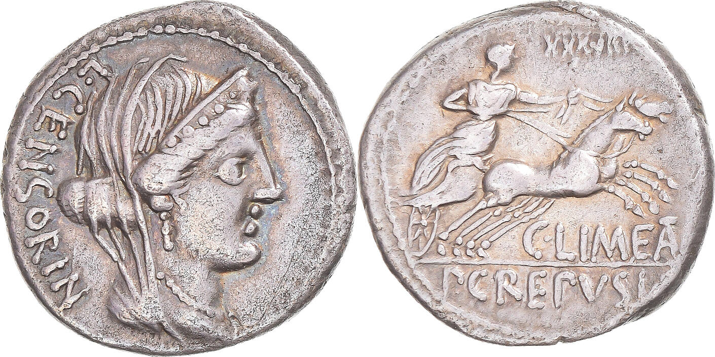 Denarius 82-81 BC Rome Coin, Marcia, Rome, Silver, Crawford:360/1 AU(50 ...