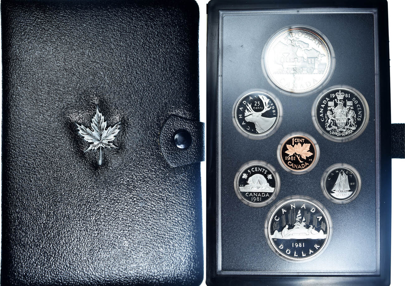 Canada 1981 Royal Canadian Mint Coin, Royal Canadian Mint, Set 7 ...