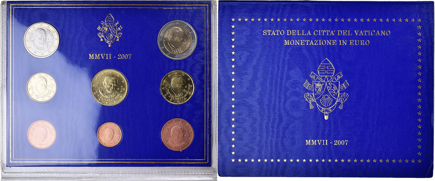 Vatican Euro-Set 2007 Rome Rome, Rome, Benoit XVI.FDC BU MS(65-70) | MA ...