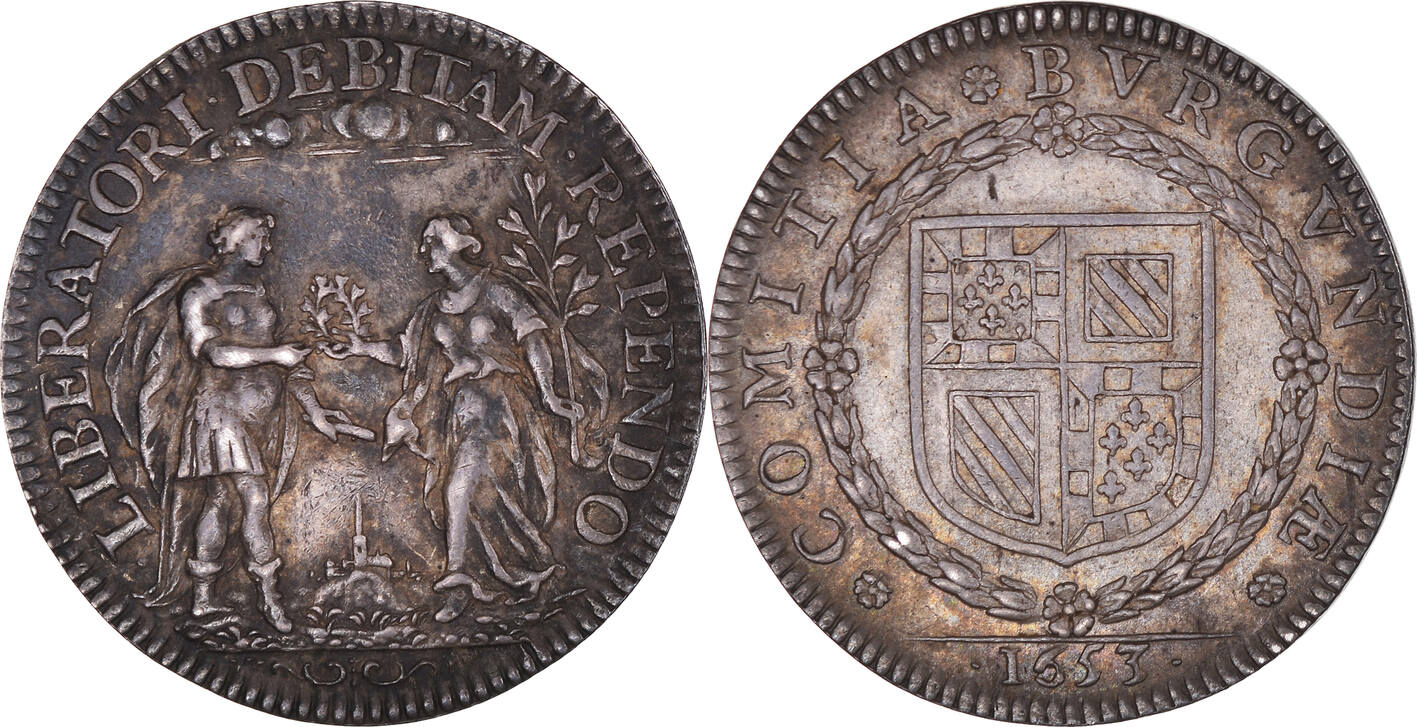 France Token 1653 Royal, Etats de Bourgogne, Fin de la Fronde, History ...