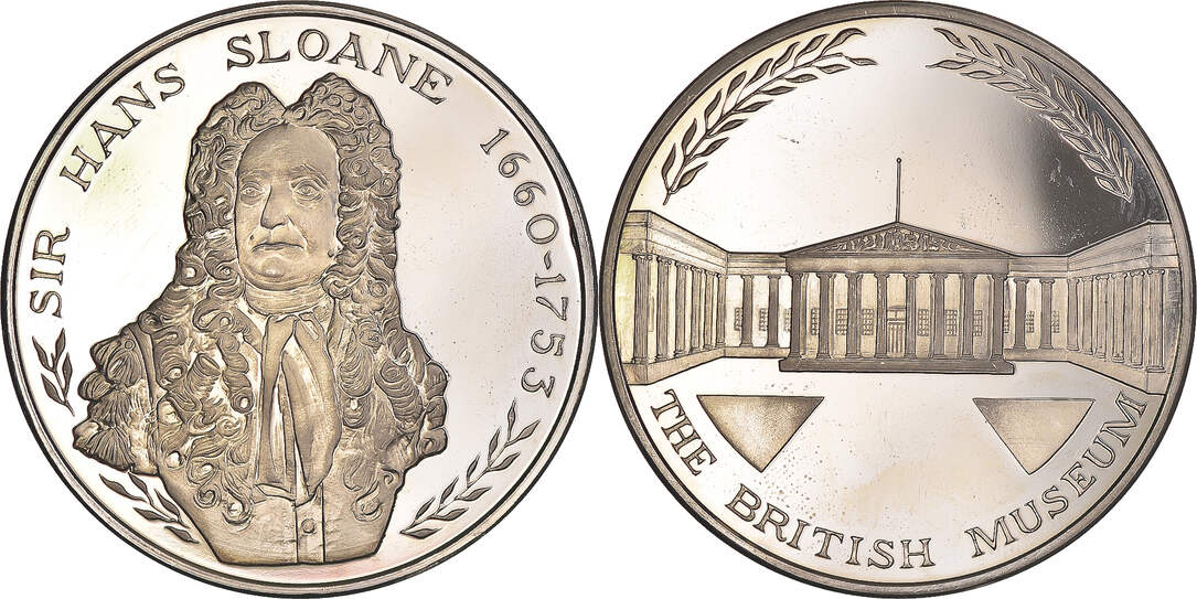 United Kingdom Medaille Sir Hans Sloane, British Museum, History MS(63 ...