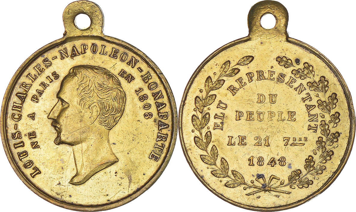 France Token 1848 Louis Napoléon Bonaparte, Représentant du Peuple AU ...