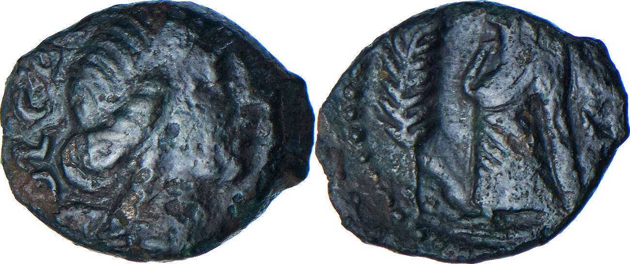 Bronze Æ 70-30 ou 49-42 AC Coin, Volcae Arecomici, Bronze EF(40-45 ...