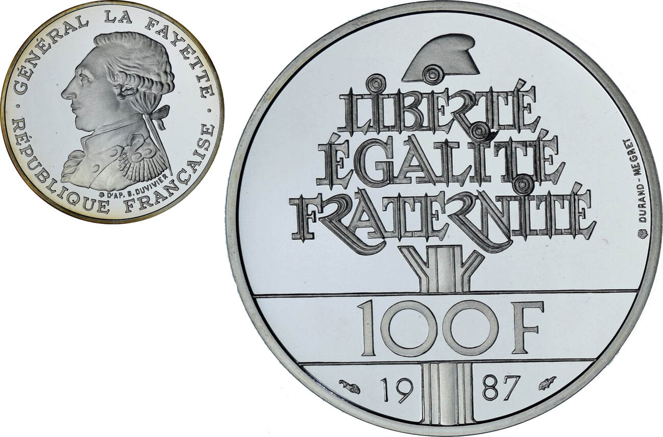 France 100 Francs 1987 Coin, BE, Silver, KM:962a, Gadoury:902 MS(65-70 ...