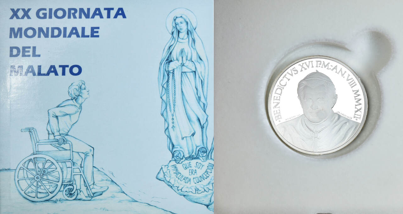 VATICAN CITY 10 Euro 2012 R Journée de la Maladie, Rome, Proof MS(65-70 ...