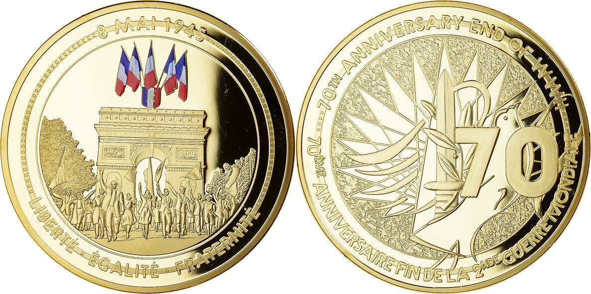 France Medaille Seconde Guerre Mondiale, Victoire du 8 Mai 1945 MS(65 ...