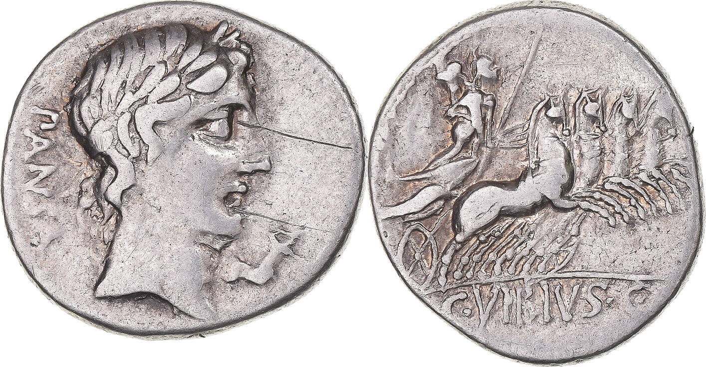 Denarius 90 BC Rome Coin, Vibia, Rome, Silver, Crawford:342/5 EF(40-45 ...