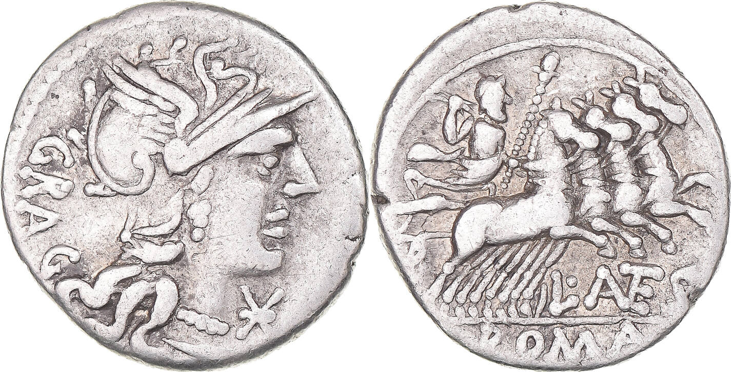 Denarius 136 BC Rome Coin, Antestia, Rome, Silver, Crawford:238/1 AU(50 ...