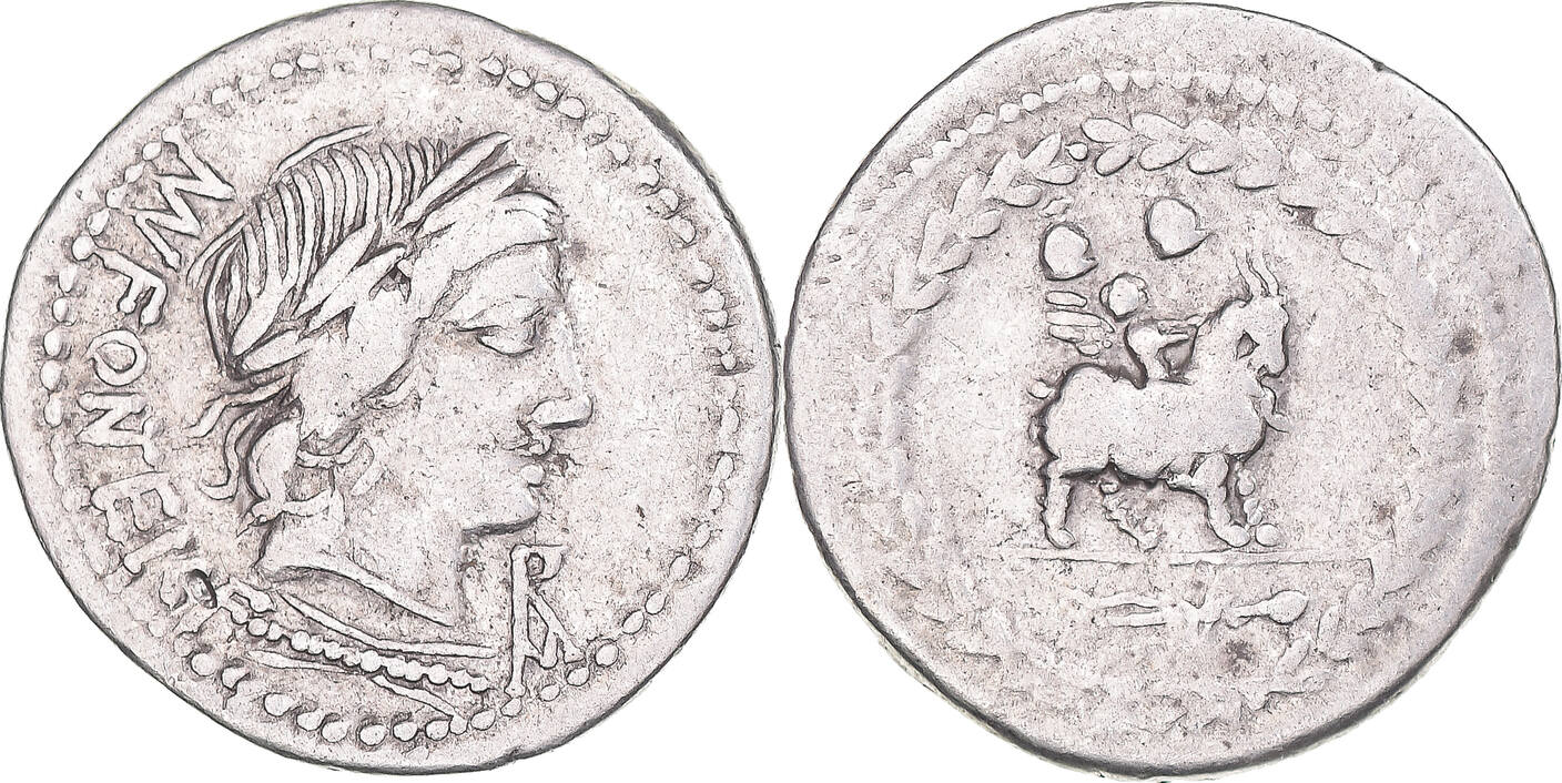 Denarius 85 BC Rome Coin, Fonteia, Rome, Silver, Crawford:353/1 EF(40 ...